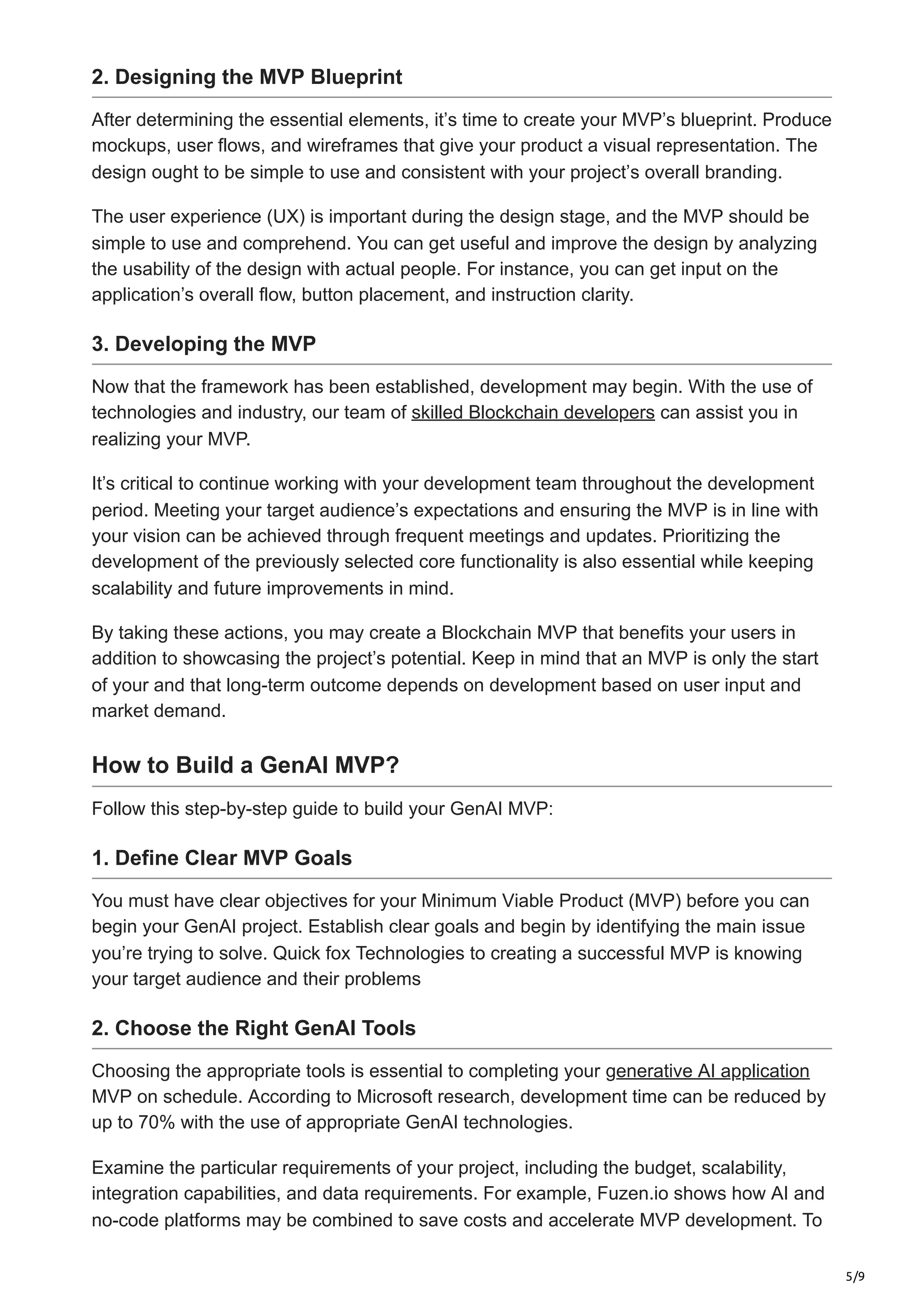 How to build an MVP using Blockchain or Generative AI.pdf