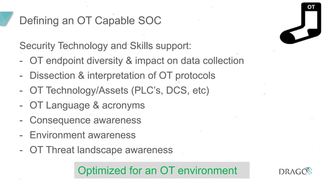 Dragos S4x20: How to Build an OT Security Operations Center | PPTX | IT ...