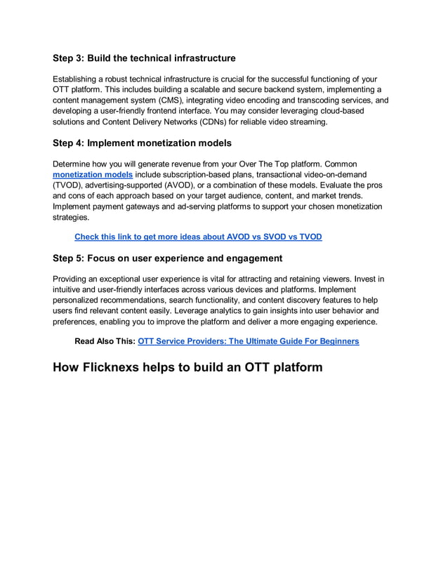 How to Build An OTT Platform_ Step-By-Step Guide-Flicknexs | PDF
