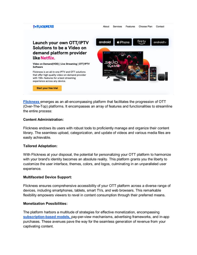 How to Build An OTT Platform_ Step-By-Step Guide-Flicknexs | PDF