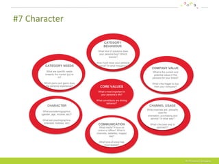 How to build a persona - Introduction of the 7C model | PPTX