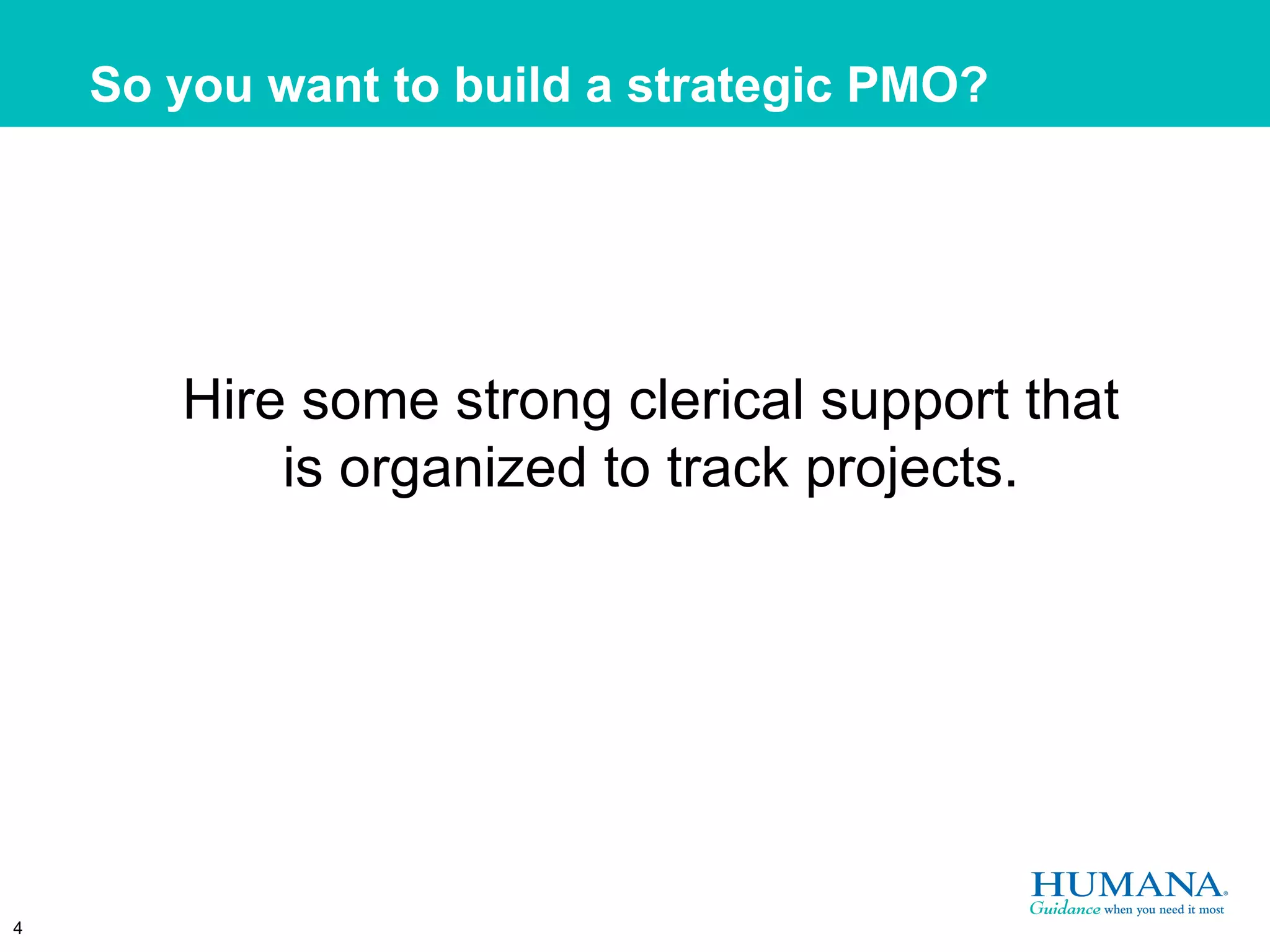 How To Build A PMO | PPT