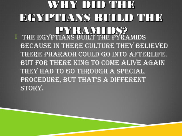 How to build a pyramid? | PPT