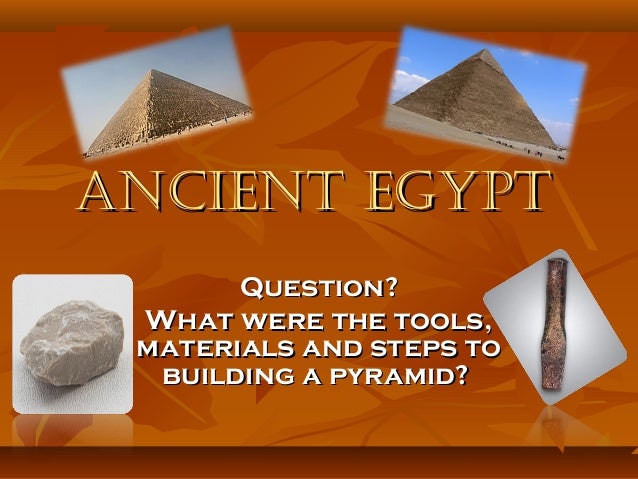 Steps To Building A Pyramid