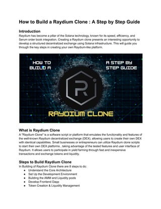 How to Build a Raydium Clone _ A Step by Step Guide.pdf