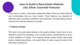 How to Build a Real Estate Website like Zillow A Complete Guide in 2023 ...