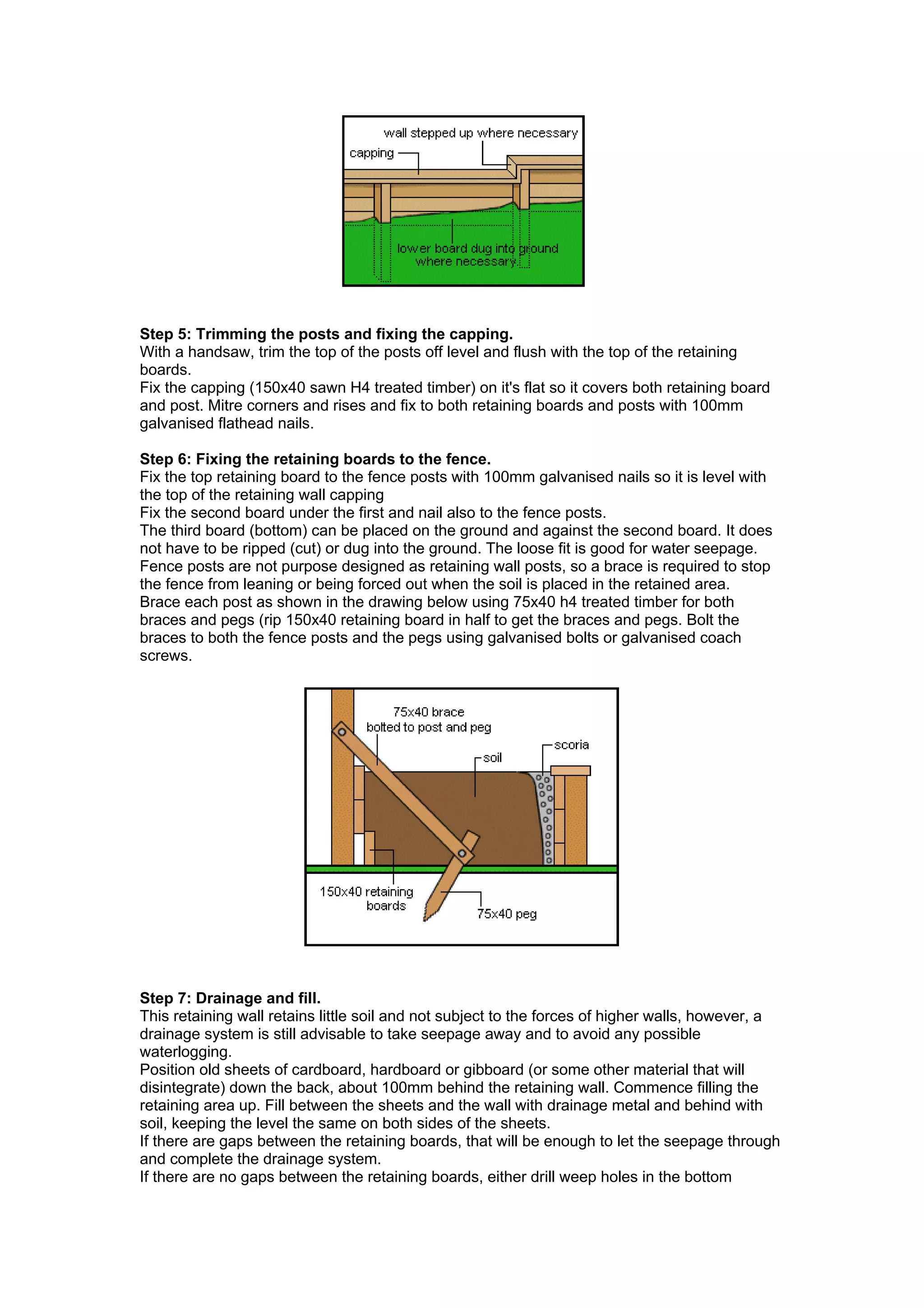 How to build a retaining wall | PDF