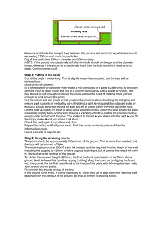 How to build a retaining wall | PDF