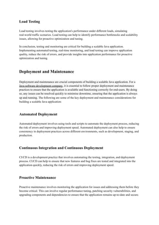 How to Build a Scalable Java Application | PDF