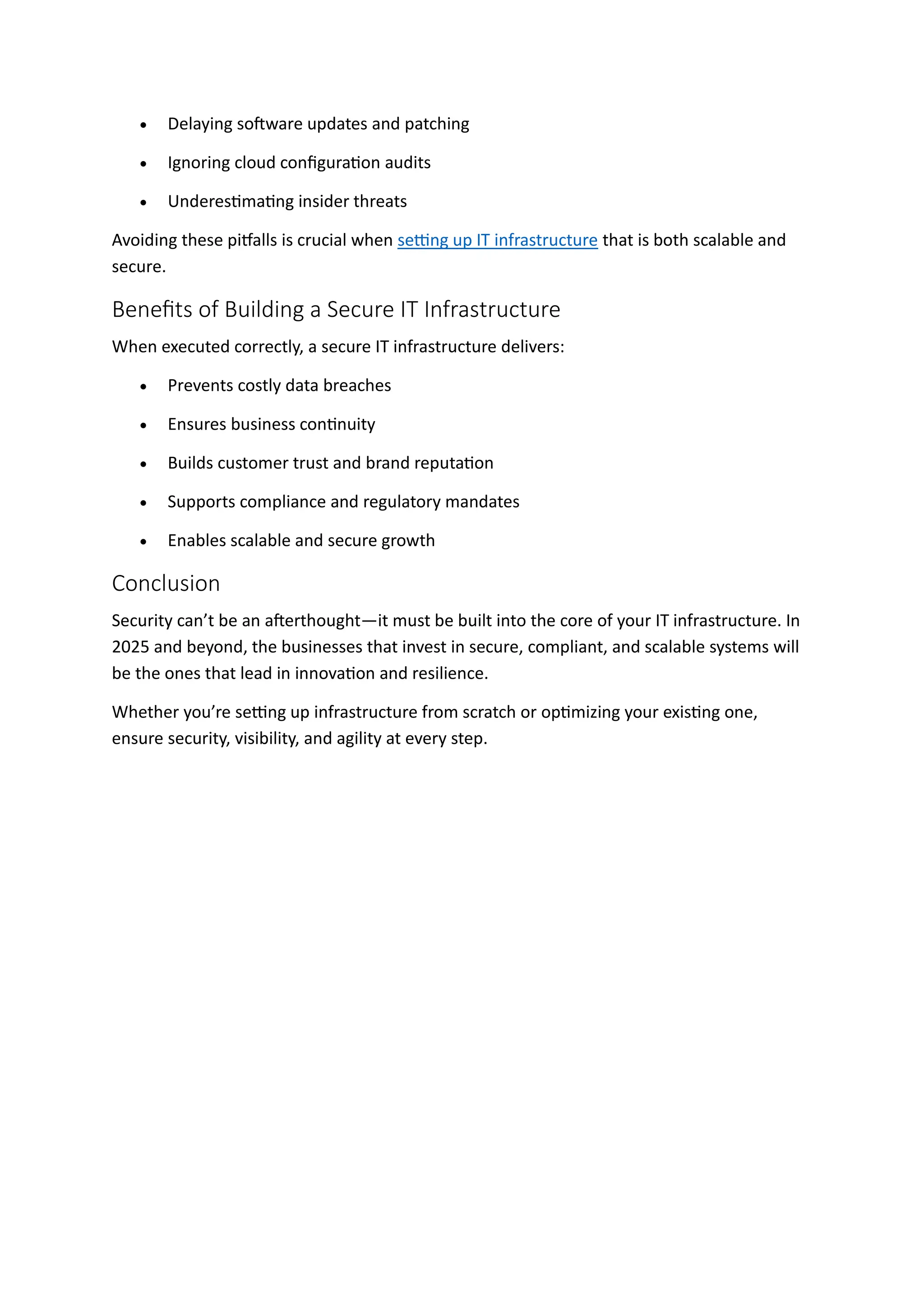 How to Build a Secure IT Infrastructure in 2025. | PDF