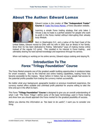 How To Build A Strong Forex Foundation | PDF