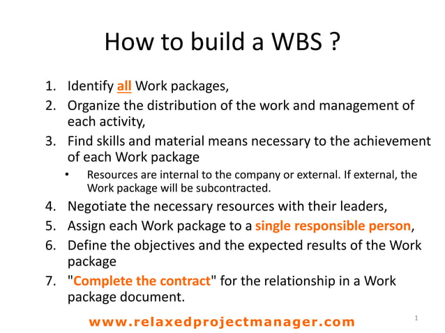 How to build a wbs? | PPTX