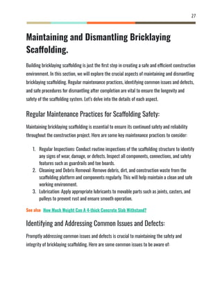 How to Build Bricklaying Scaffolding_ Reach New Heights in Construction ...