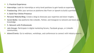 How To Build Career In Digital Ppt Pptx