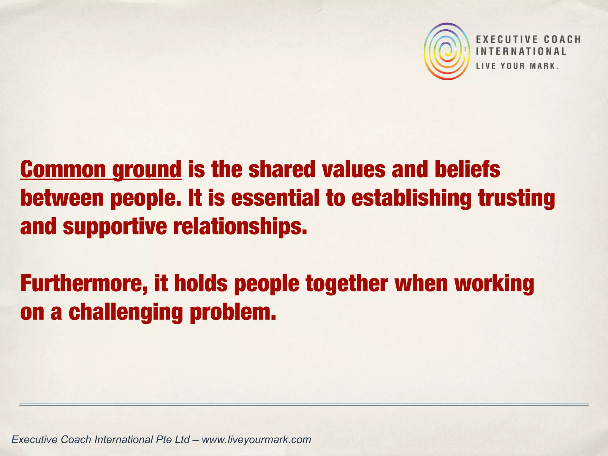 How to Build Common Ground with People? | PPT | Family and Relationships