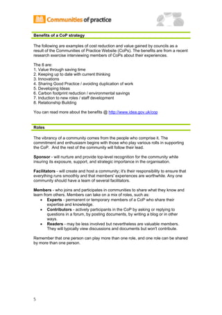 How to build CoPs in local government | PDF