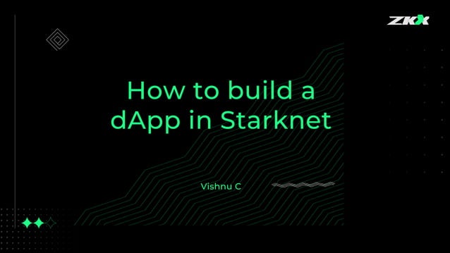 How to build a dApp in StarkNet | PDF