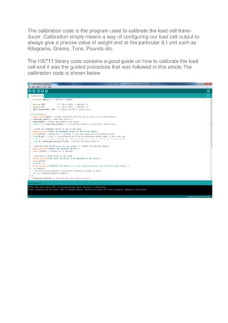 How to Build Digital Weighing Scales | PDF