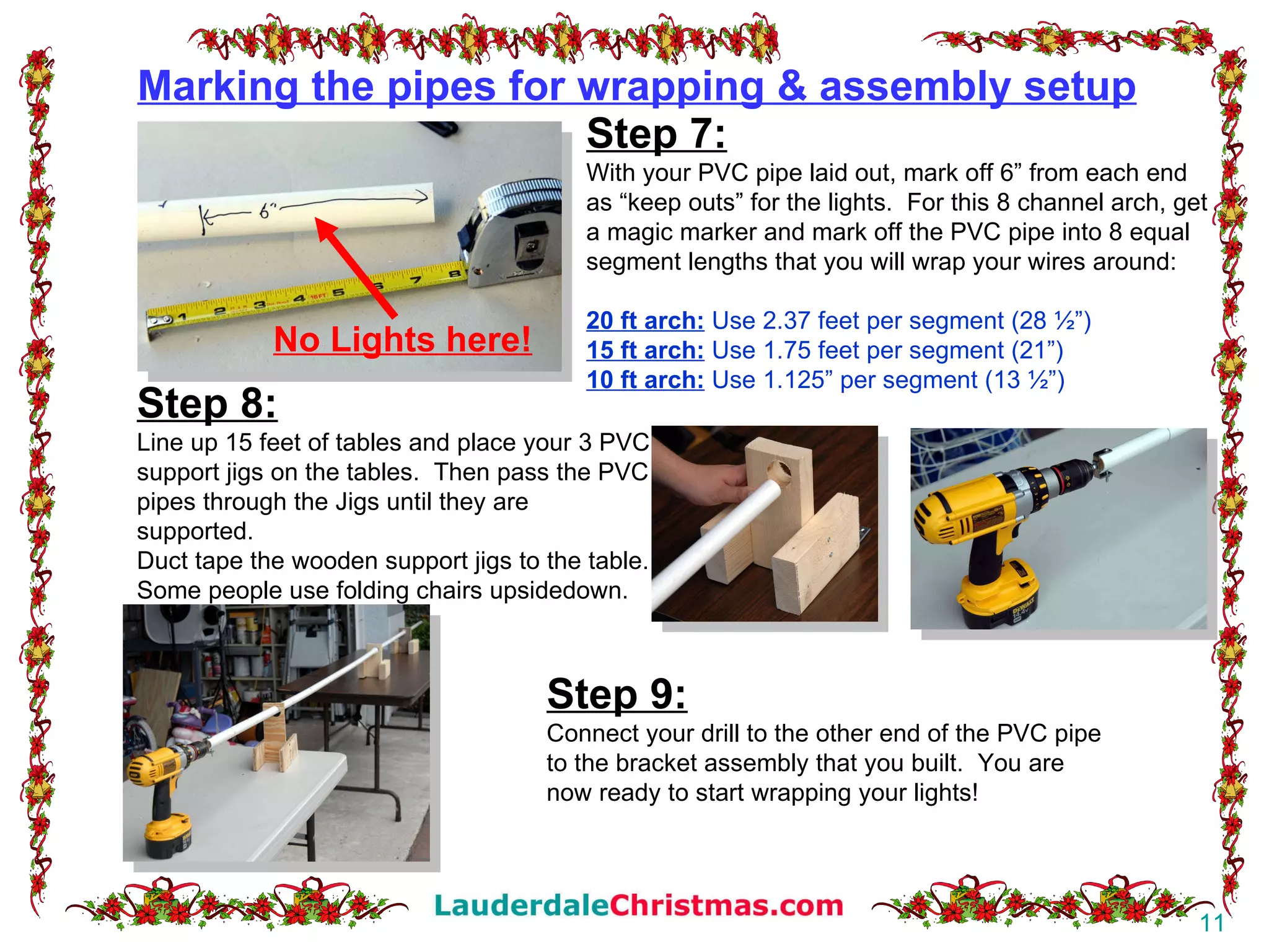 How to build leaping light arches | PPT