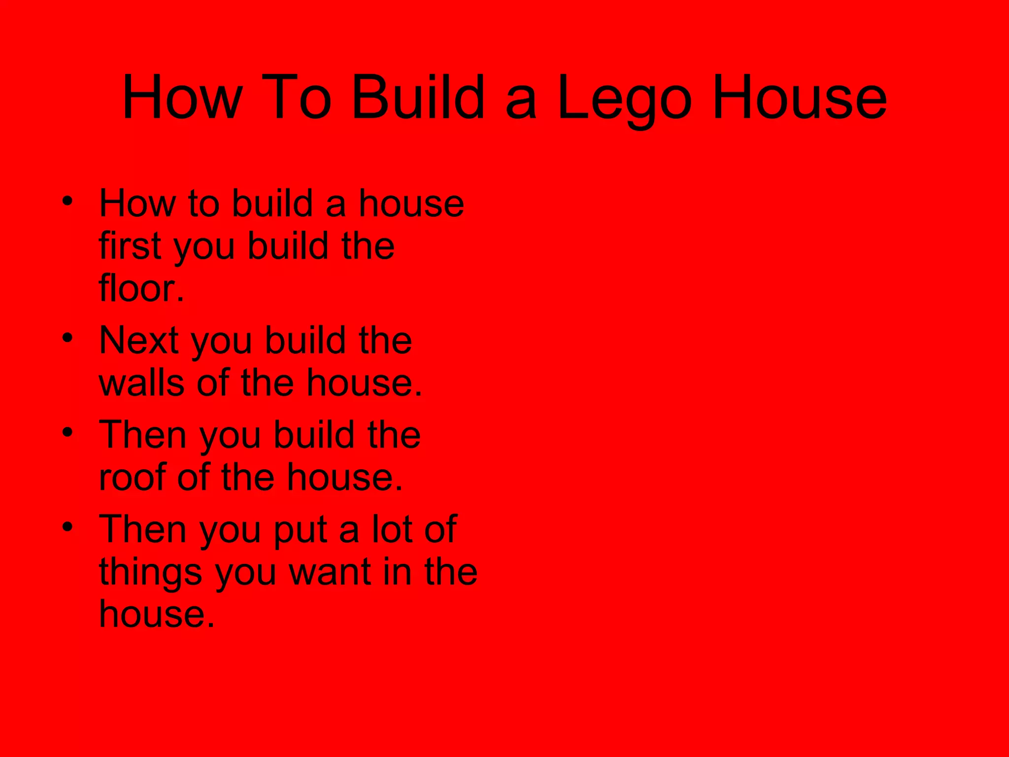 How To Build Legos | PPT