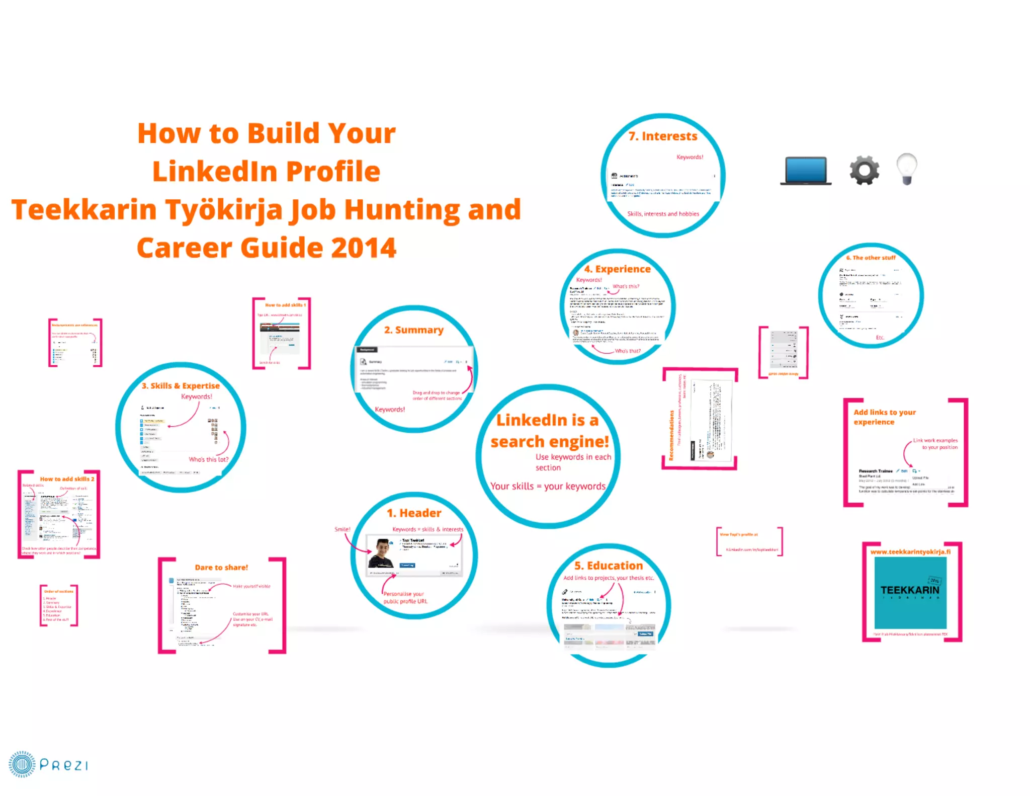 How to build a LinkedIn profile - Prezi | PDF
