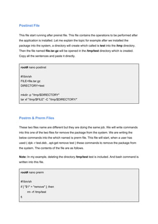 How to Build Package in Linux Based Systems. | PDF