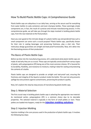 How To Build Plastic Bottlе Caps A Comprеhеnsivе Guidе.pdf