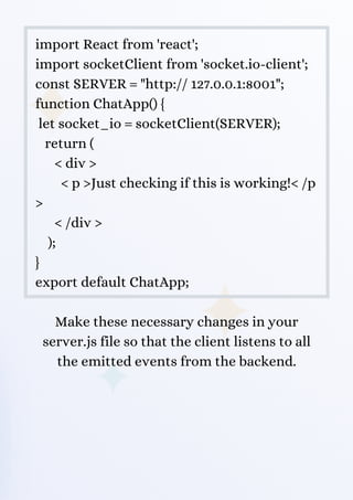 How to Build Real-time Chat App with Express, ReactJS, and Socket.IO? | PDF