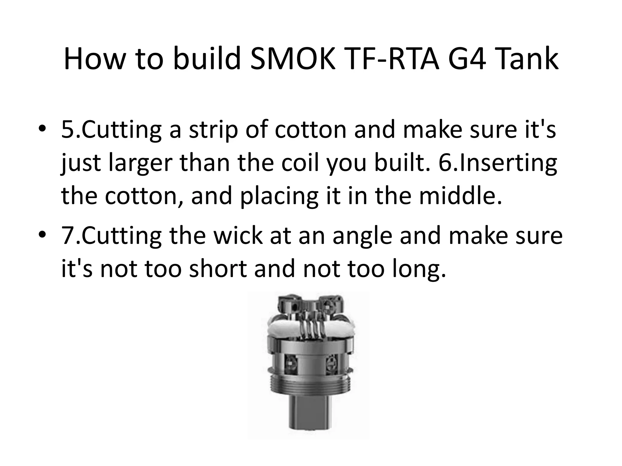 How to build smok tf rta g4/g2 tank | PDF