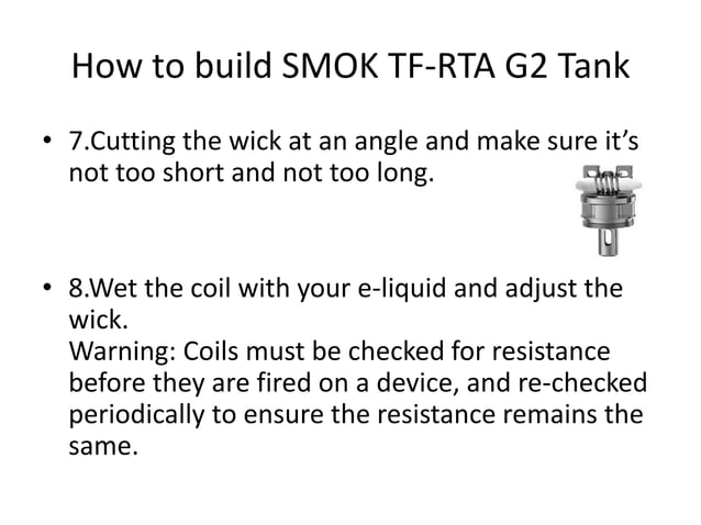 How to build smok tf rta g4/g2 tank | PDF