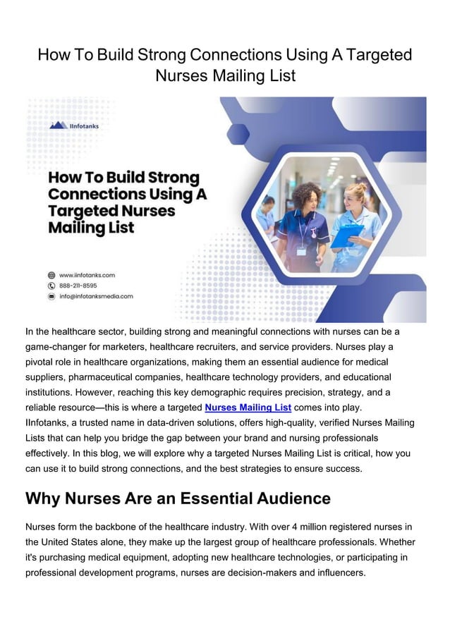 How To Build Strong Connections Using A Targeted Nurses Mailing List.pdf