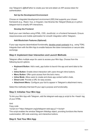 How to Build Telegram Mini Apps Comprehensive Guide 2025.pdf