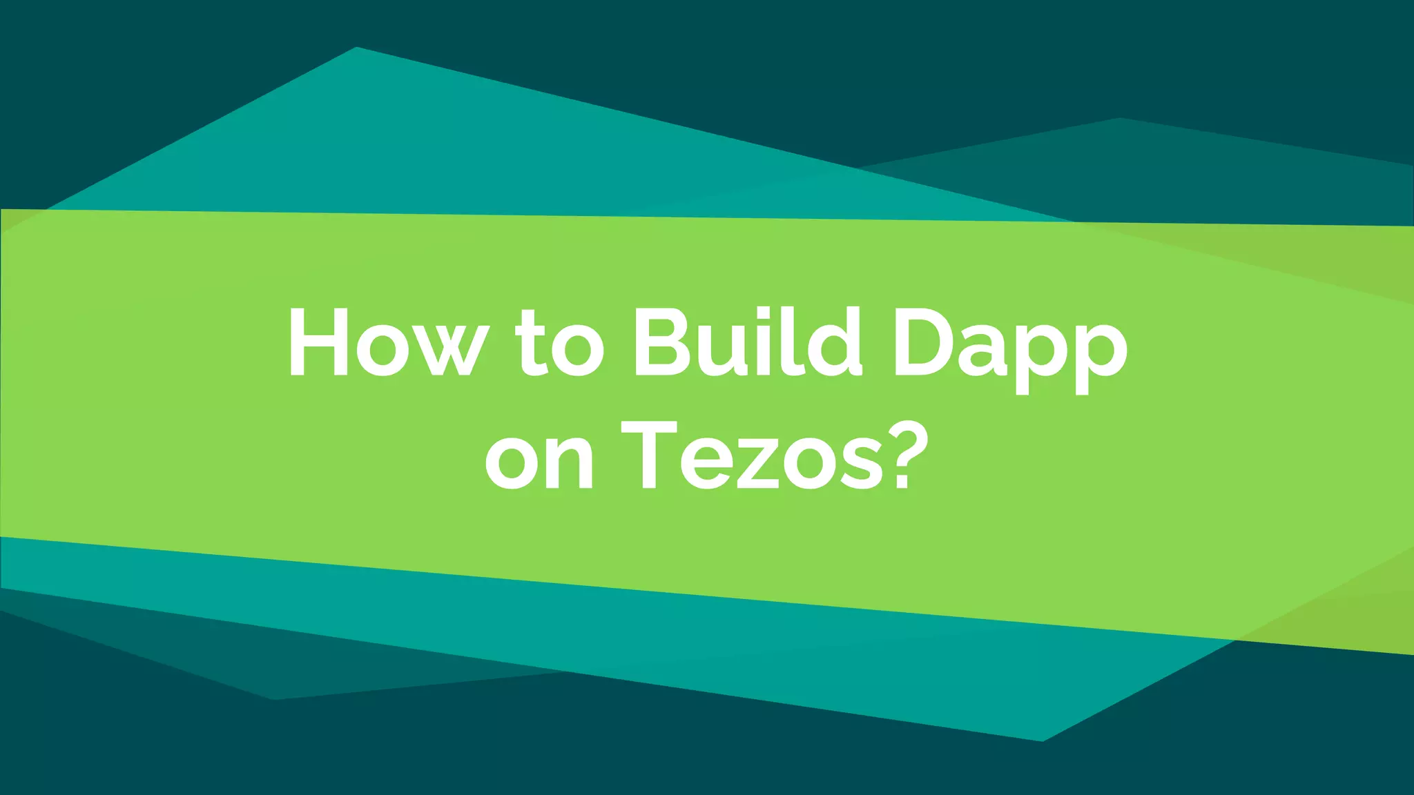 How to build tezos dapp | PPT