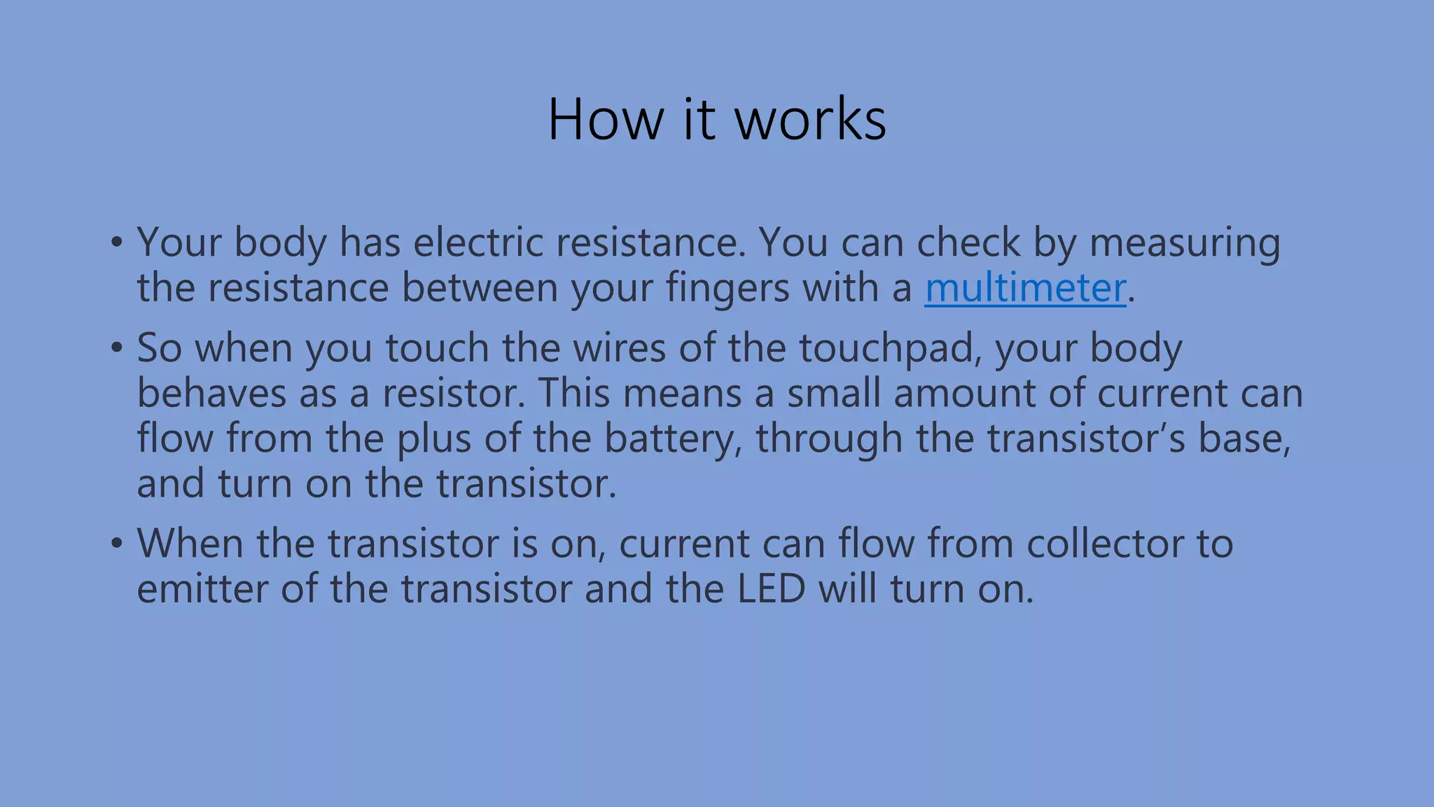 How To Build Touch Sensor Circuit Pptx