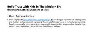 How To Build Trust With Kids with Colorland Toys | PPT