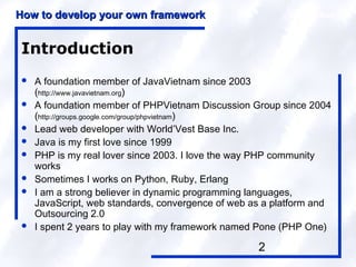 Howtobuildyourownframework | PPT