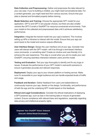 How to Build Your Own GPT Model - SoluLab | PDF