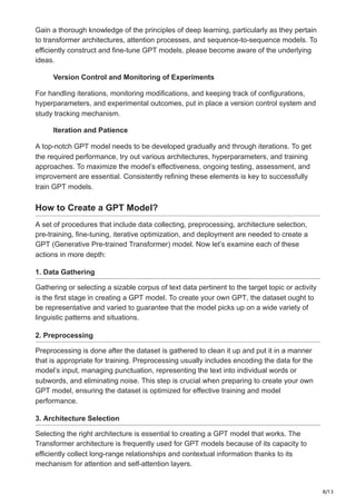 How to Build Your Own GPT Model - SoluLab | PDF