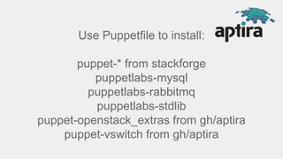 How to build your own OpenStack distro using Puppet OpenStack | PPT