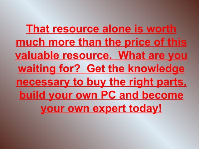 How to build your own pc.ppt18 | PPT