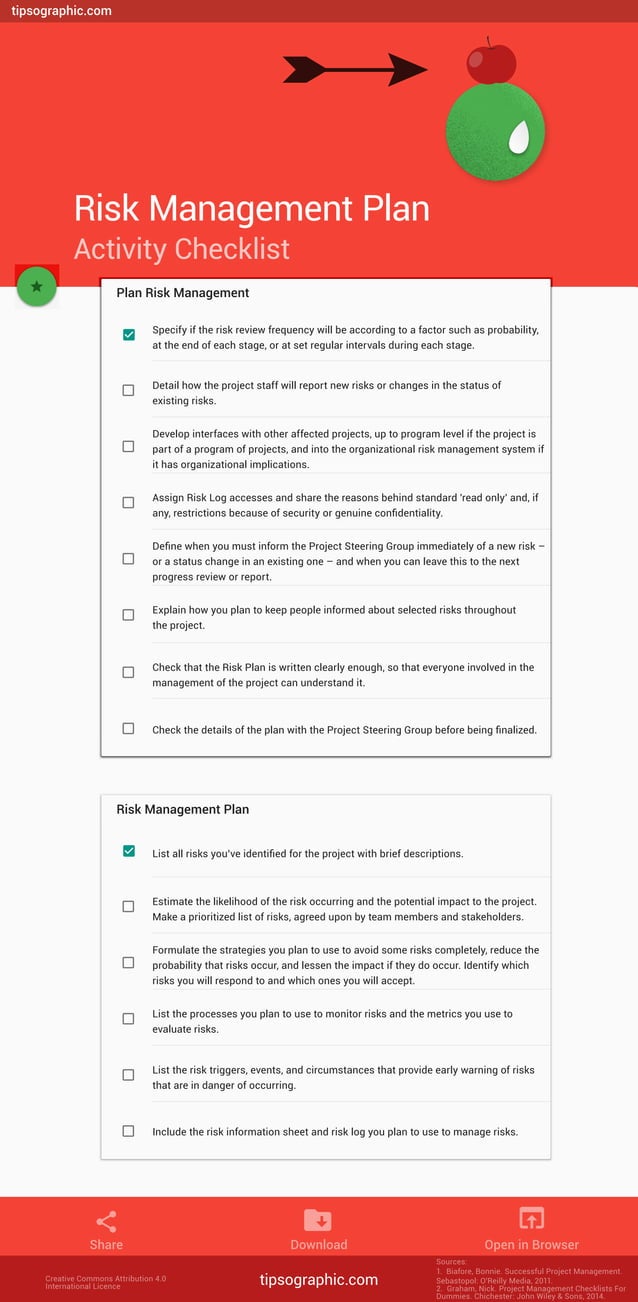How to Build Your Risk Management Plan – an Effective Checklist | PDF