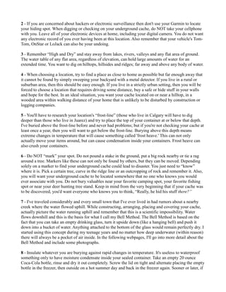 How to Bury Your Stuff | PDF