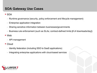 How to Choose A SOA Gateway from Layer 7 | PDF