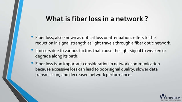 How to Calculate and Reduce Fiber Loss - Updated.pptx | Computer Networking | Computing