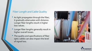 How to Calculate and Reduce Fiber Loss - Updated.pptx | Computer ...