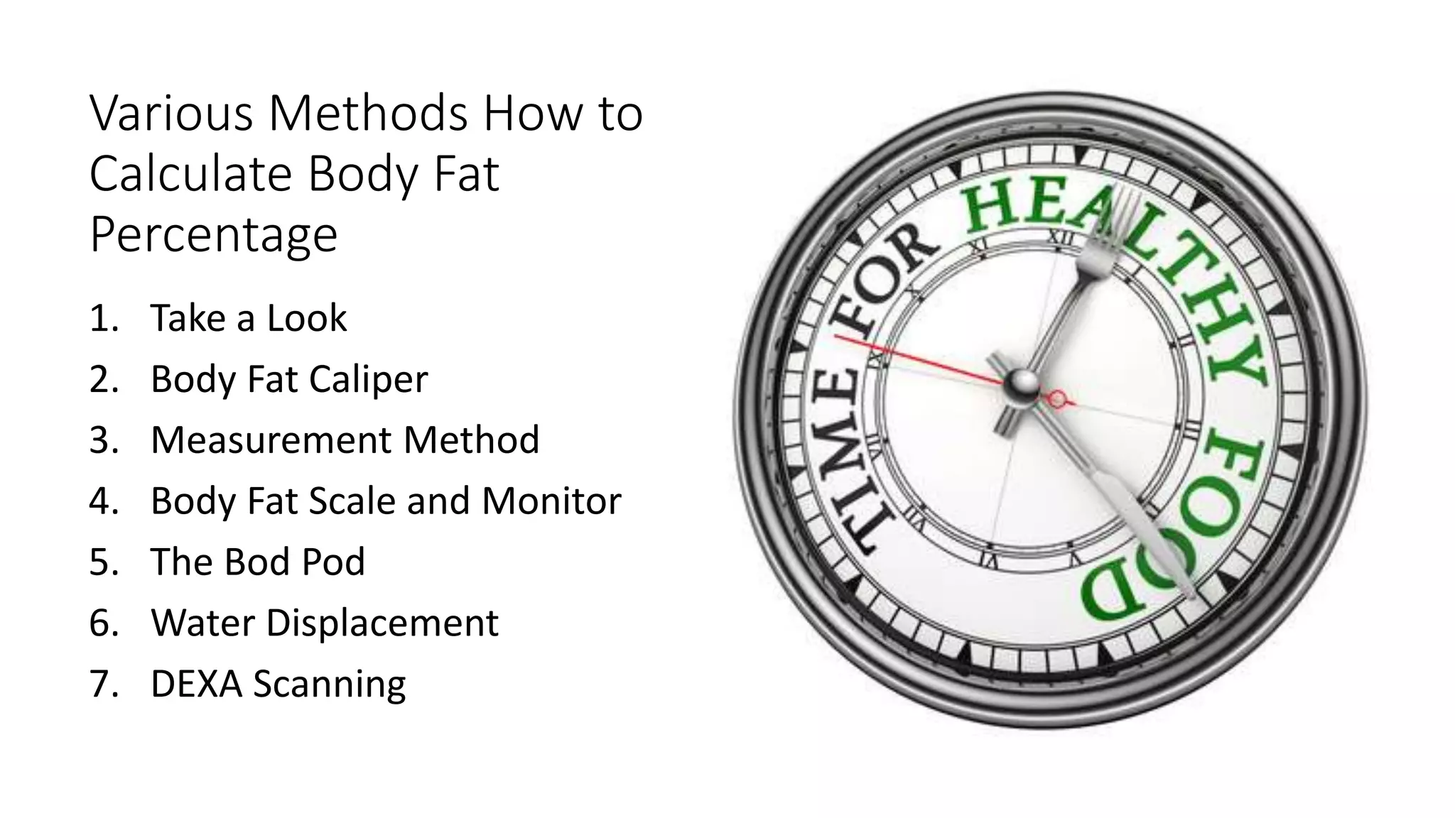 How to calculate body fat percentage | PPTX