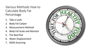 How to calculate body fat percentage | PPTX