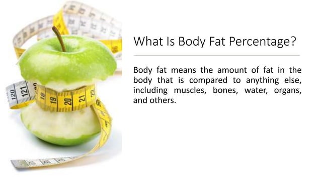 How to calculate body fat percentage | PPT