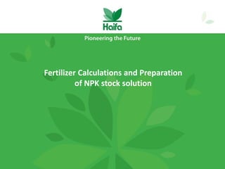How to calculate fertilizers | PDF | Agriculture | Industries