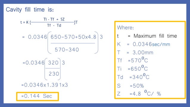 How to calculate gate area require for hpdc die casting part | PPTX